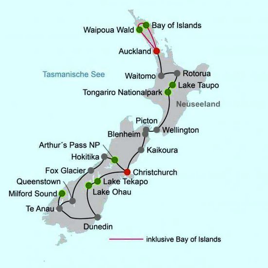 Rundreise Neuseeland: Grosse Neuseeland Rundreise - Kuoni Reisen
